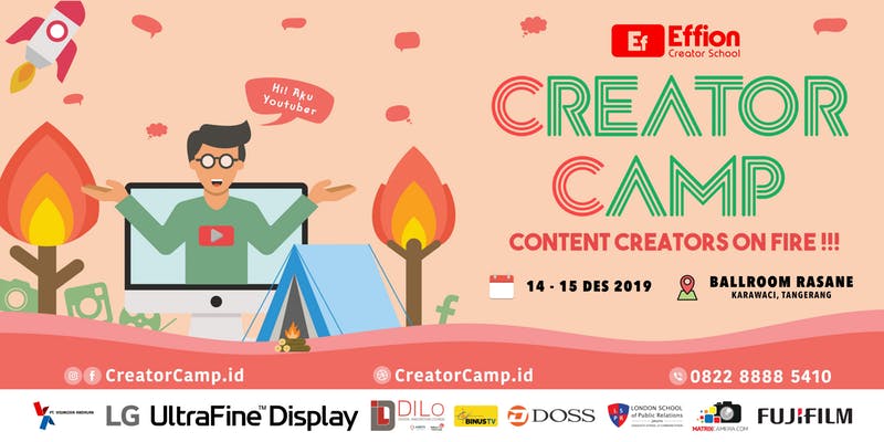 Creator Camp : Belajar menjadi Content Creator (Menginap 2D1N)